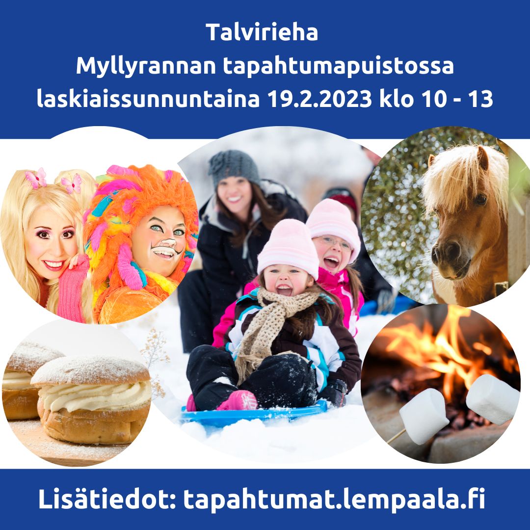 Laskiaissunnuntaina 19.2. kulttuuria ja liikuntaa Talviriehassa - Lempäälä